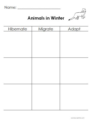 animals in winter | Words On A Limb